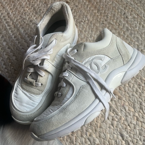 CHANEL | Shoes | Chanel Interlocking Cc Logo Nylon Sneakers | Poshmark